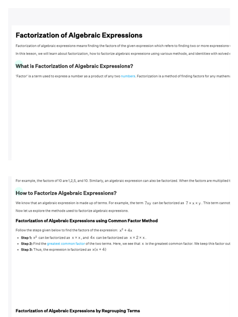 Eeshan kat | PDF | Factorization | Algebra