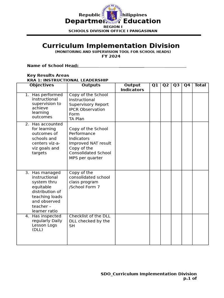 CHECKLIST OF DLL | PDF