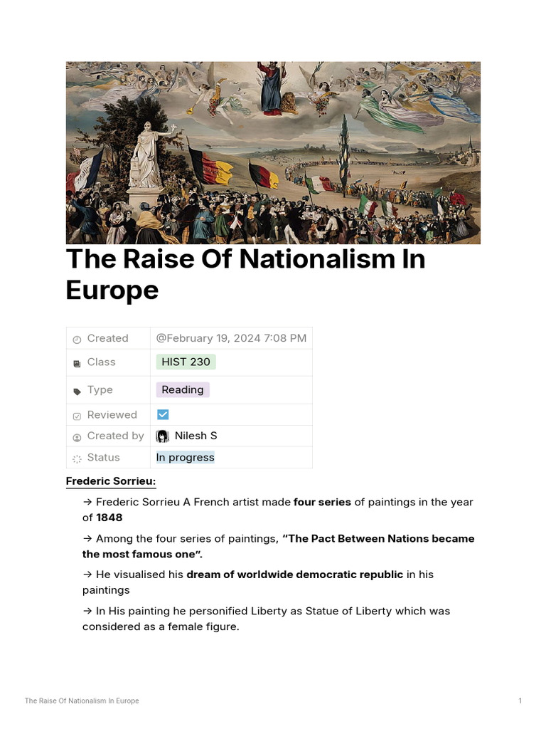 Rise of Nationalism in 19th Century Europe | PDF | Balkans | German Empire