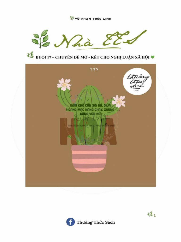 TTS - Buoi 17 - Cong Thuc Viet Mo - Ket Nghi Luan Xa Hoi | PDF