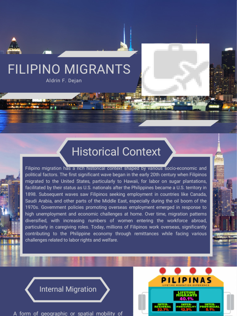 Filipino Migrants | PDF | Migrant Worker | Human Migration