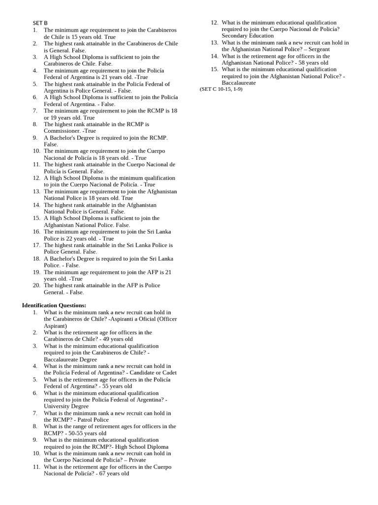 QUIZ CMP B- ANS | PDF | Educational Stages | National Security