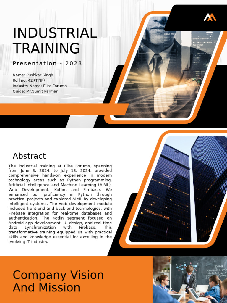 Industrial Training Final Presentation | PDF | Computing | Computer Science
