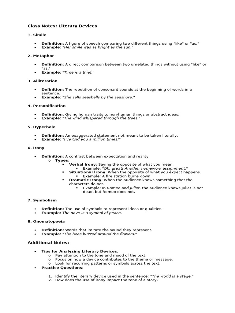 English Notes | PDF