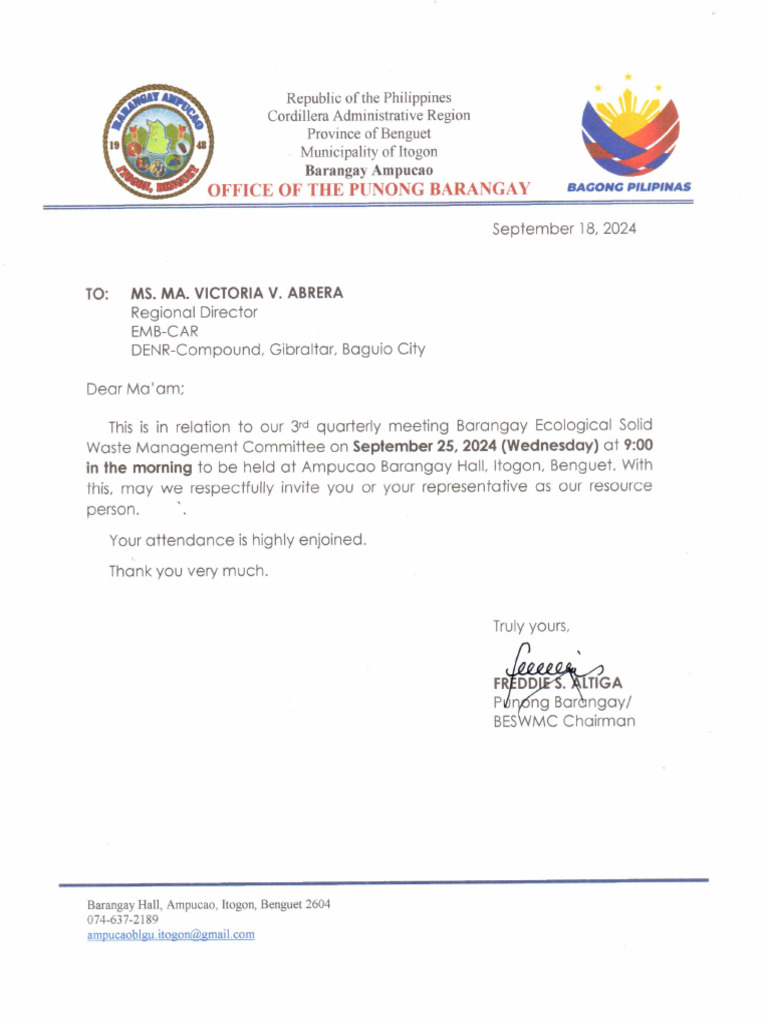 Emb Letter | PDF