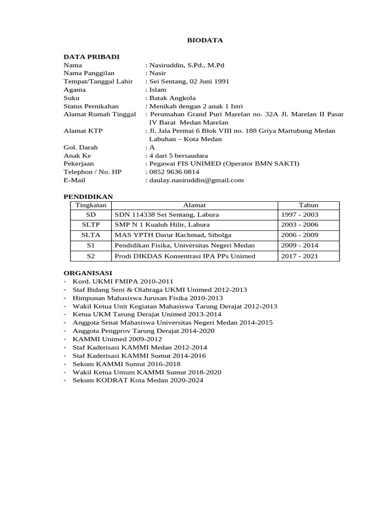 CV Nasir - 2024 | PDF
