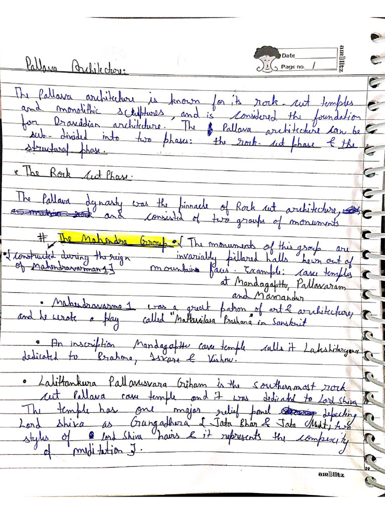 Pallava architecture | PDF