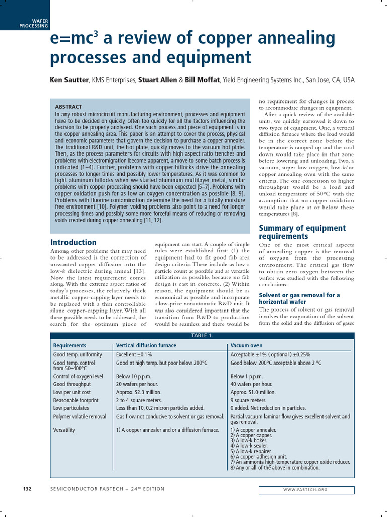 Emc3 A Review of Copper Annealing | PDF | Boundary Layer | Evaporation