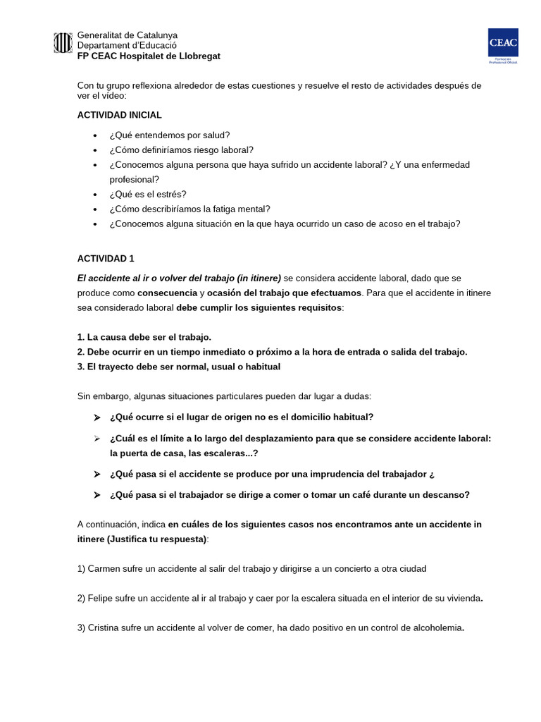 ACTIVIDAD1 | PDF | Causas de la muerte