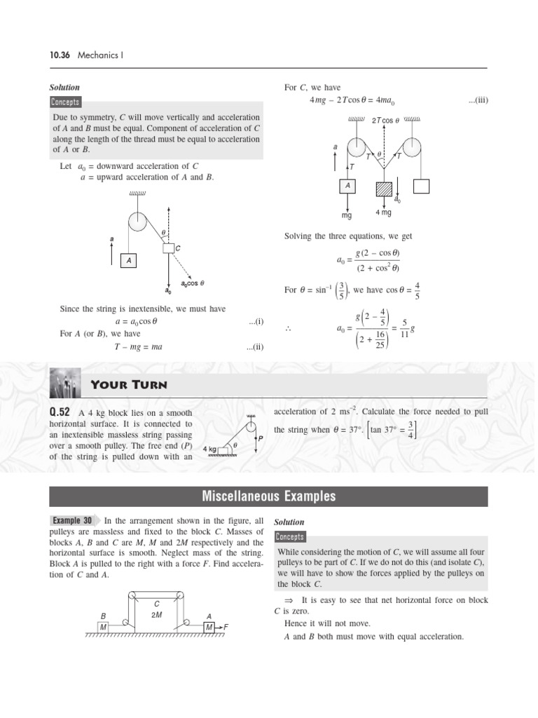 NLM SBT Worked Examples | PDF | Force | Tension (Physics)
