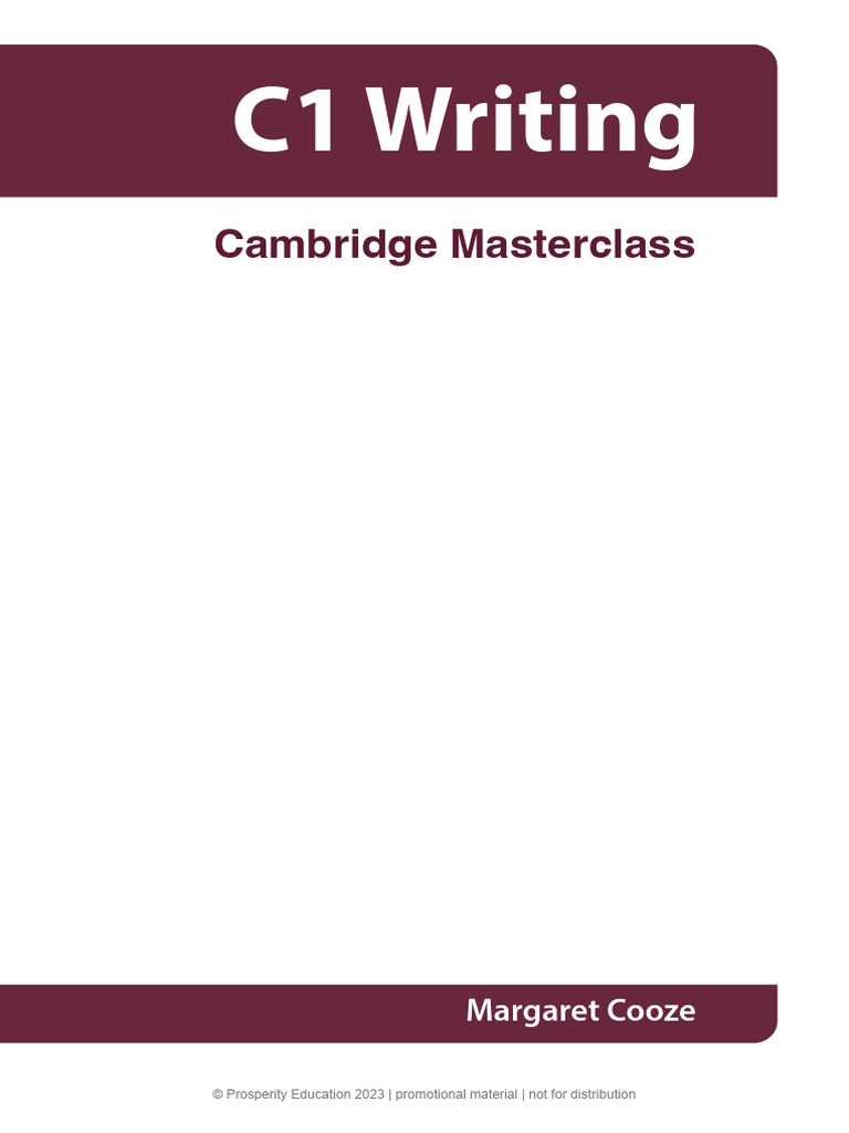 C1 Writing Masterclass | PDF | Linguistics | Grammar