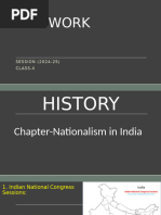 Class 10 History - Nationalism in India Map-Work | PDF