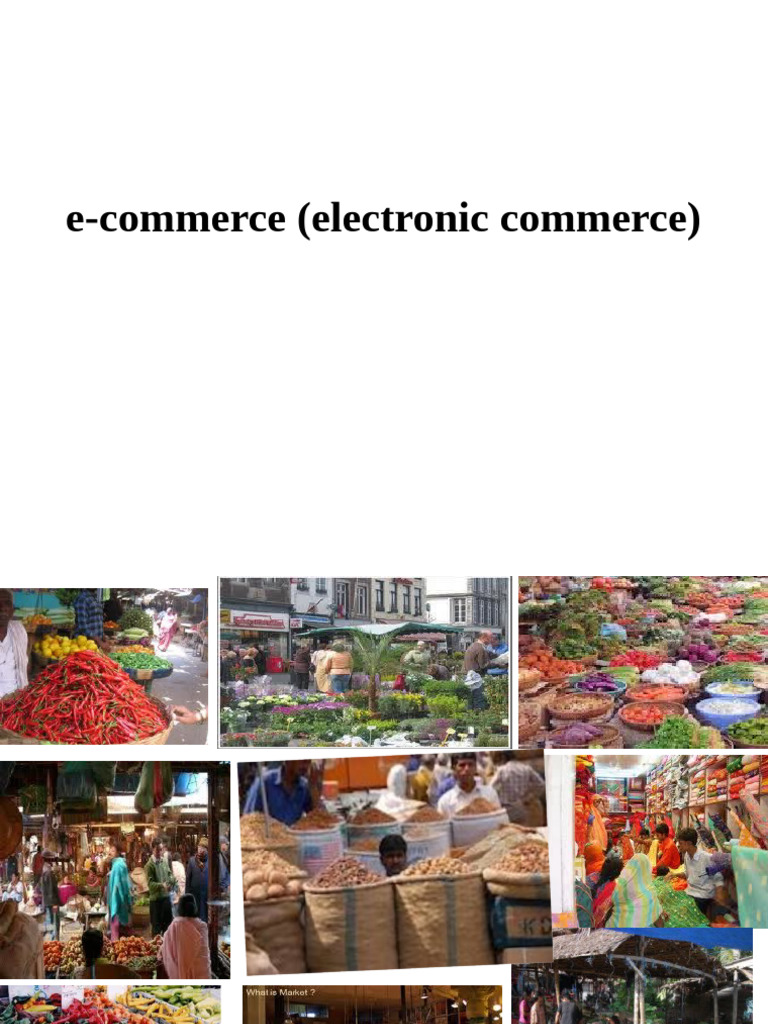Unit 1 E-Commerce (Electronic Commerce) | PDF | E Commerce | Electronic Data Interchange