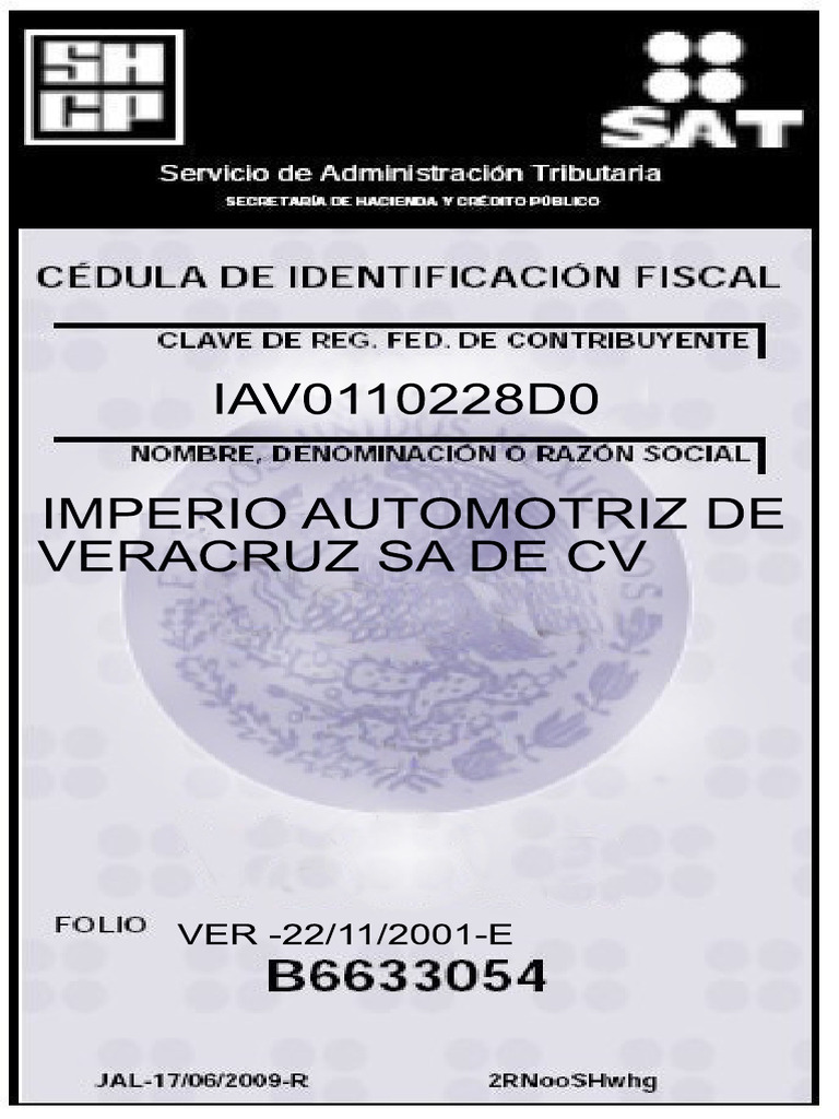 Cedula Fiscal | PDF