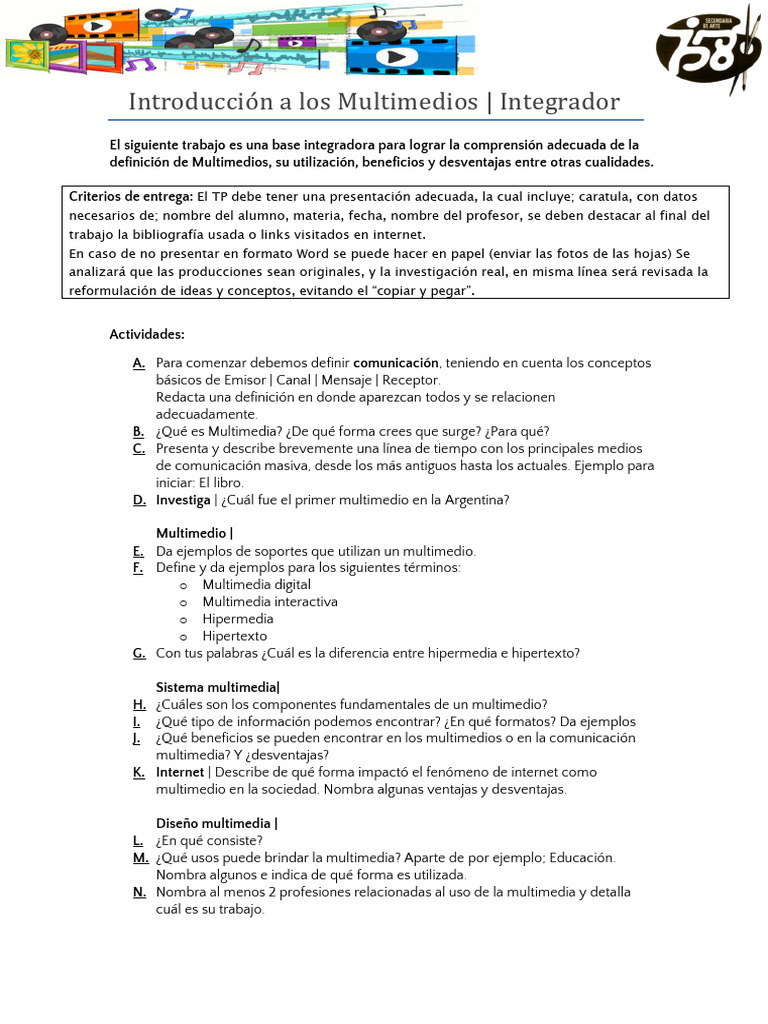 Introducción A Multimedios | PDF | Multimedia | Comunicación