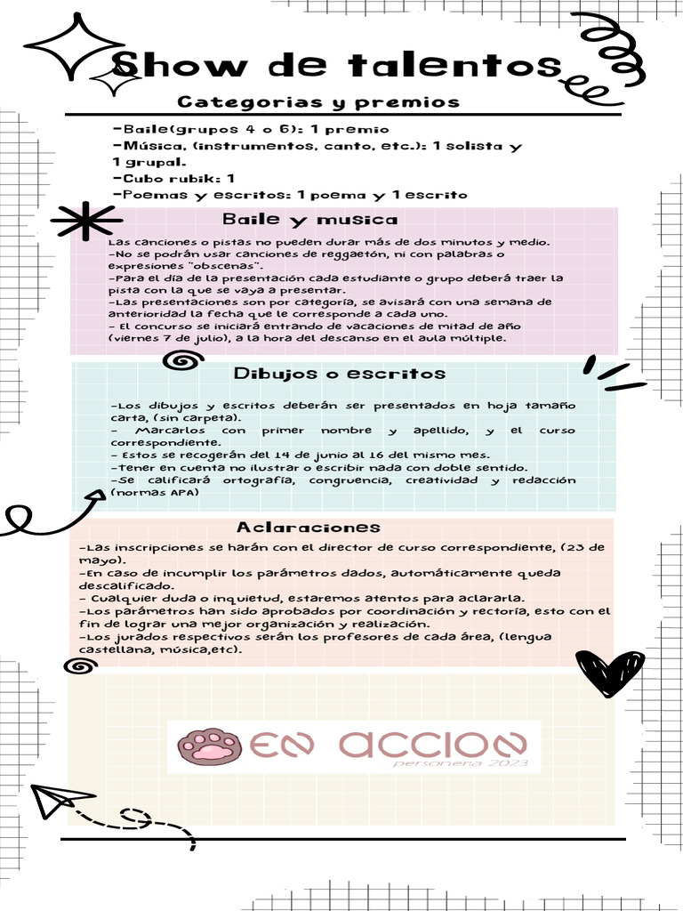 Infografía Educativa Guía para Ser Más Creativo Doodle Pastel | PDF