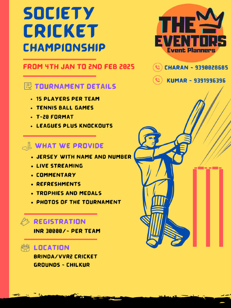 Crickrt Tourney Flyer - Final | PDF