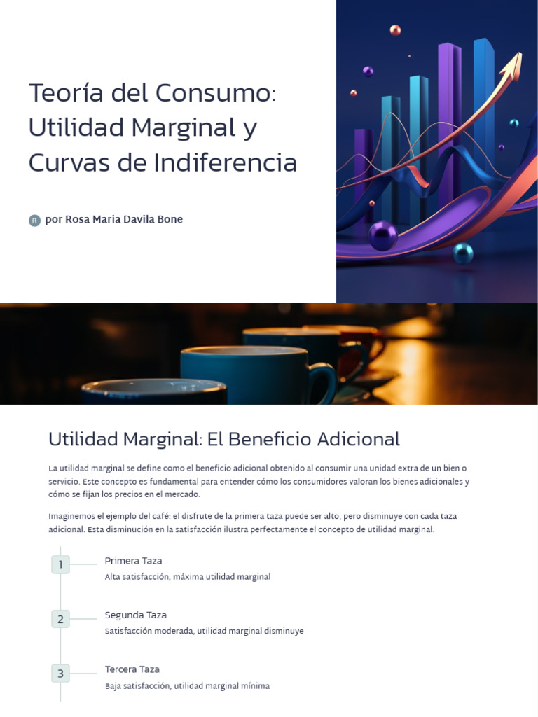 Teoria Del Consumo Utilidad Marginal y Curvas de Indiferencia | PDF ...