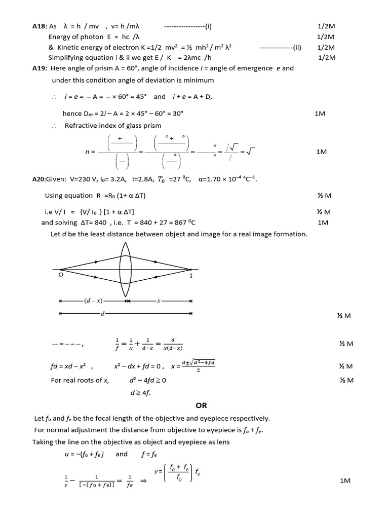 Physics Sample Paper | PDF | Atomic | Physical Chemistry