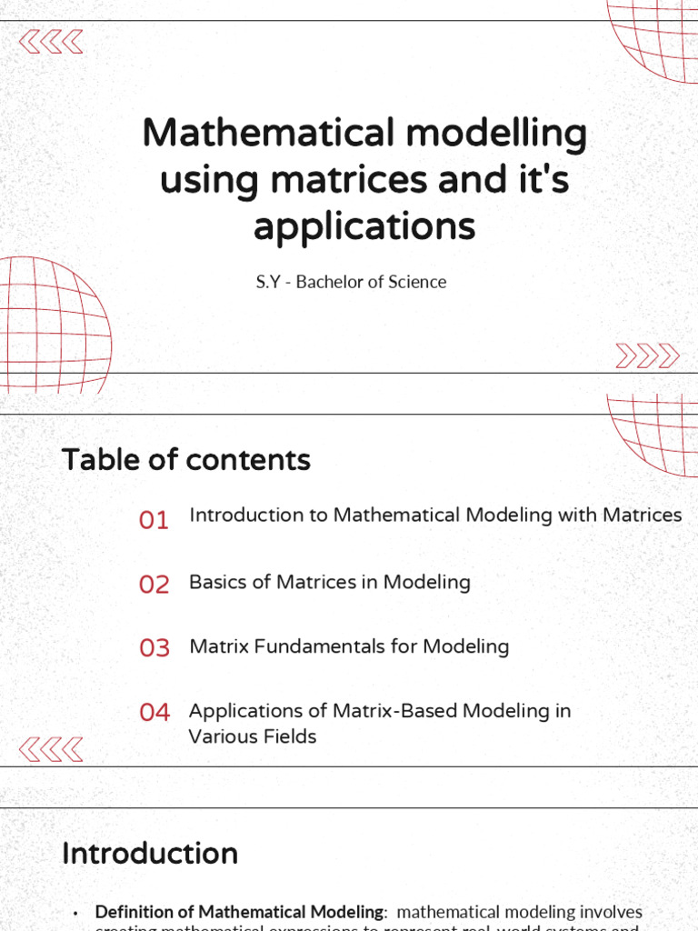 Mathematical modelling | PDF | Matrix (Mathematics) | Eigenvalues And Eigenvectors