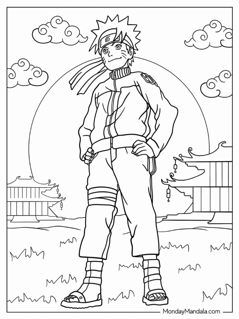 Easy-Naruto-Coloring-Page-For-Kids | PDF