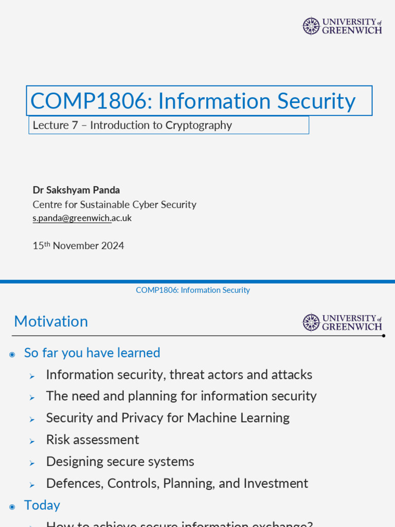 L7-COMP1806-2024 | PDF | Encryption | Cryptography