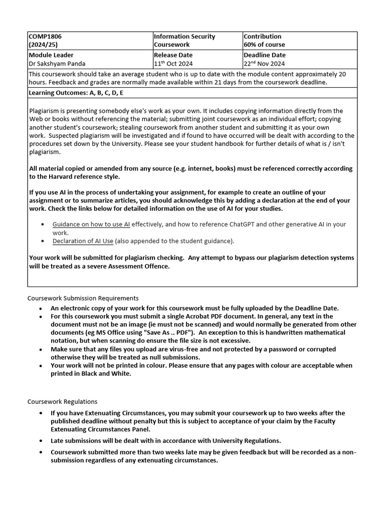 COMP1806-2024-25-CW-description (1) | PDF | Knowledge | Concept