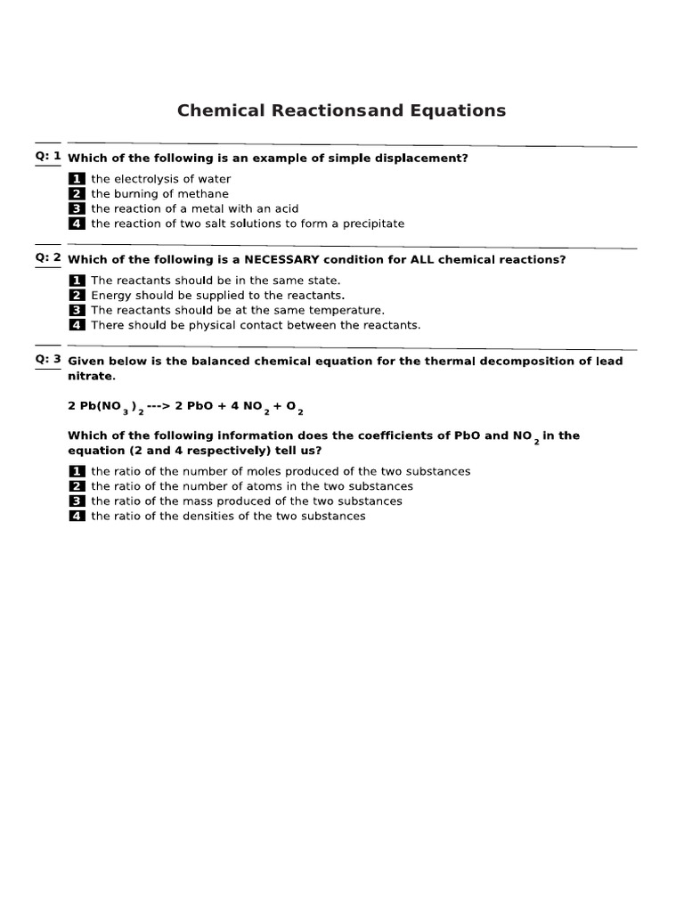 CBQ ch1 Chemistry | PDF