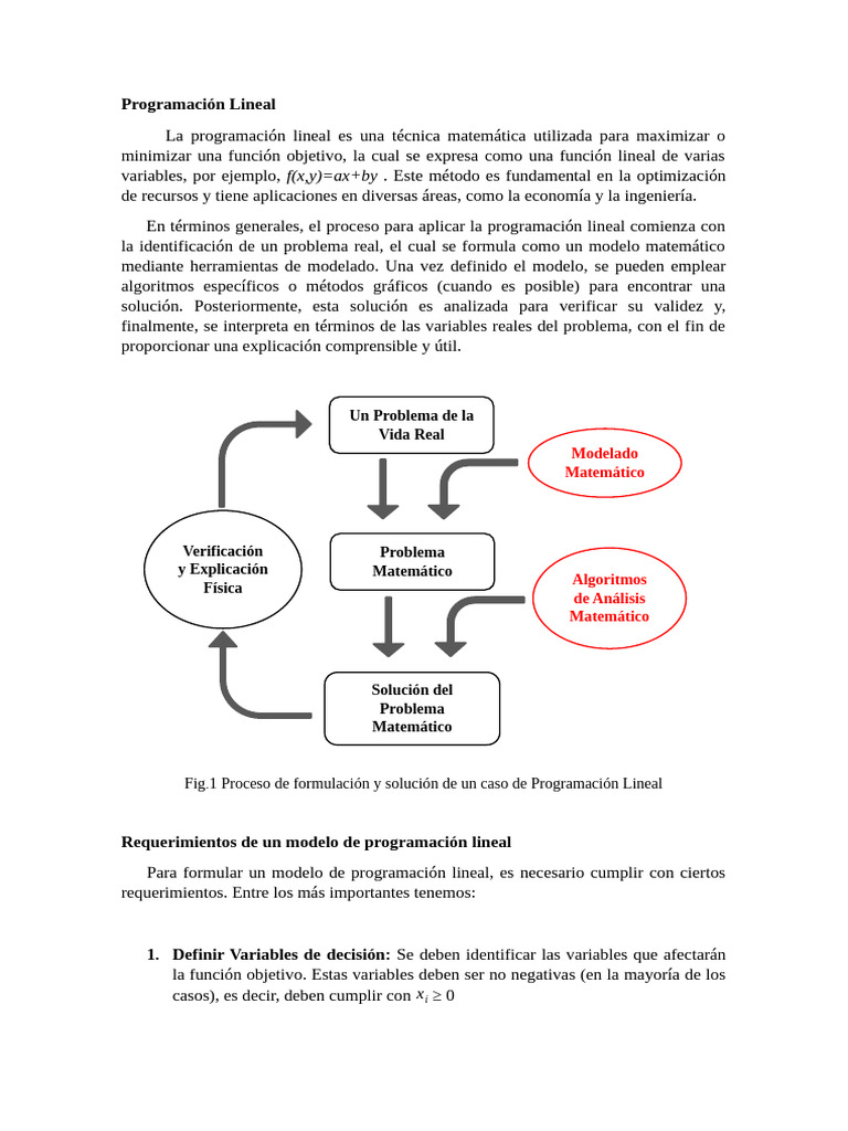 Fundamentos de Programación Lineal | PDF | Programación lineal ...