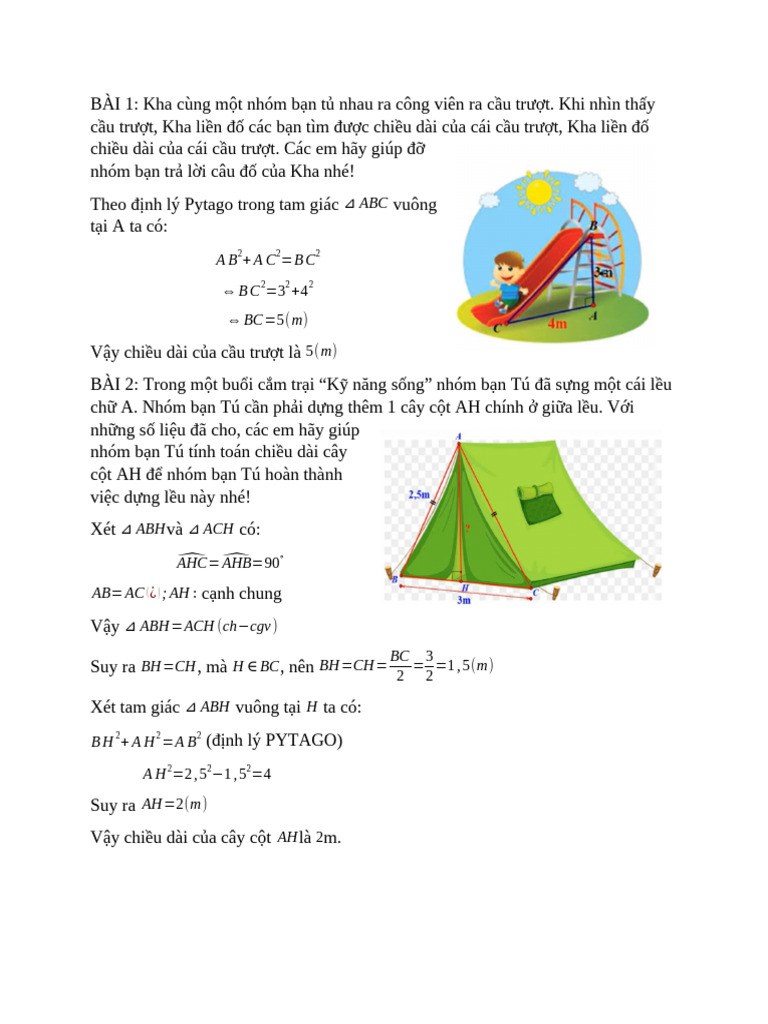 đl pytago trong thực tế | PDF