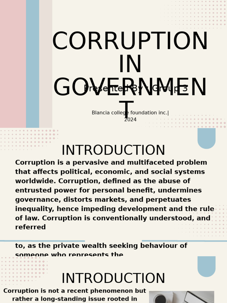 Understanding Government Corruption | PDF | Corruption | Economic ...