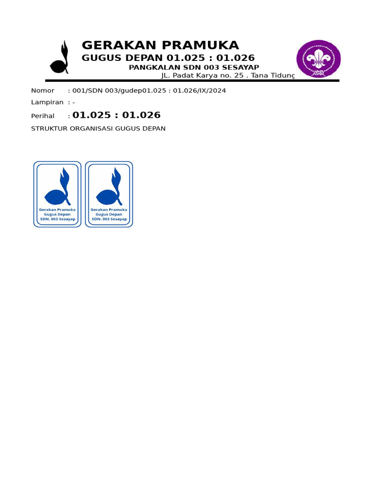 Surat Gudep | PDF