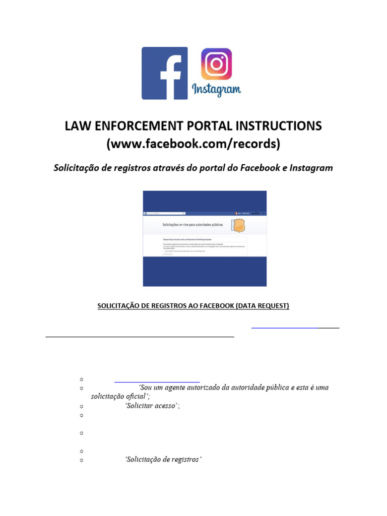 Instruções para Uso Do Portal | PDF | Facebook