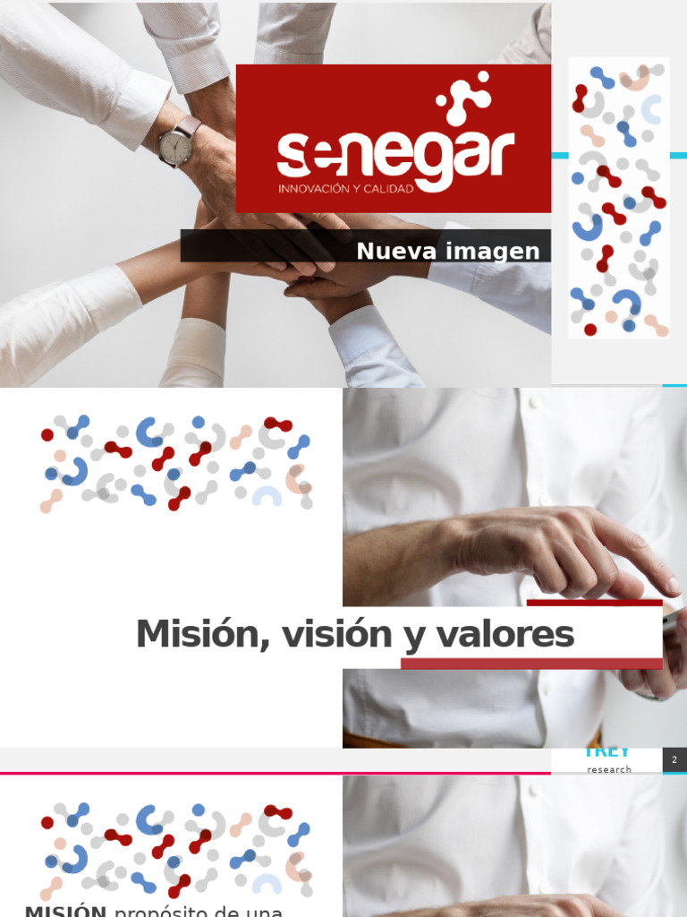 Misión, Visión y Valores de Senegar | PDF | Business | Economias