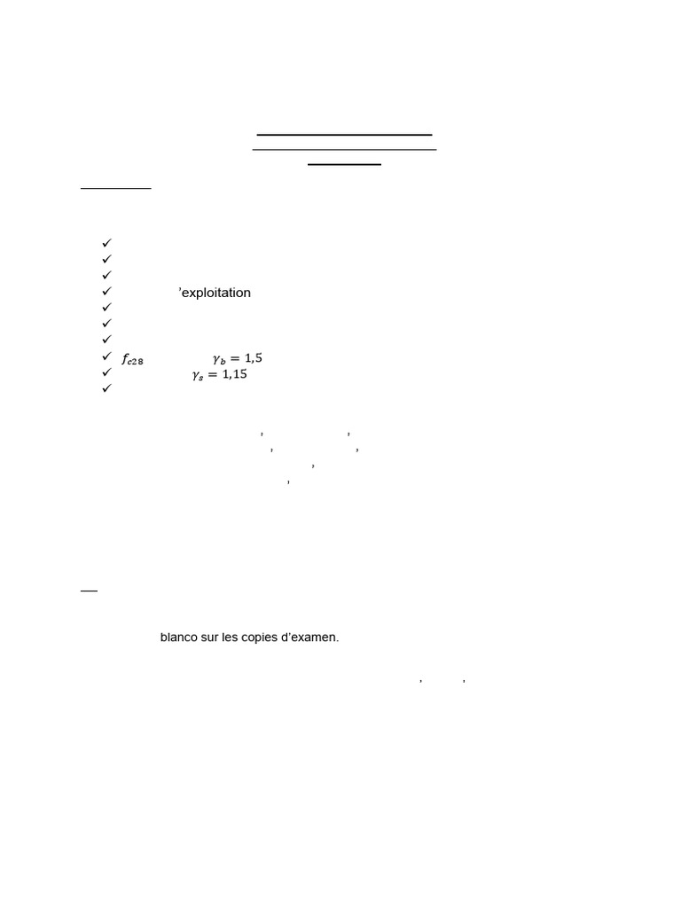 Devoir Beton Arme GC2 Soir - S2 2023 2024 | PDF