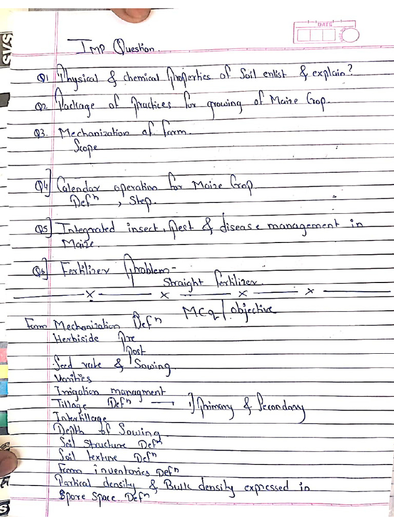 AGRO 359 Practical IMP | PDF