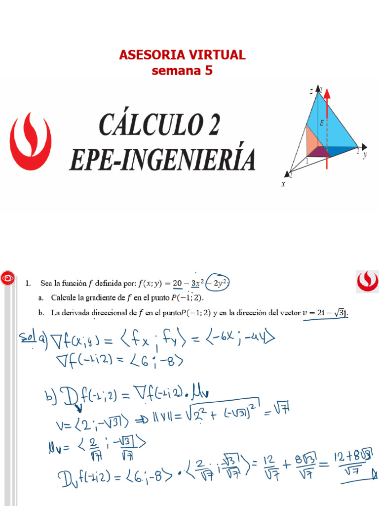 Taller Virtual CÁLCULO 2 | PDF