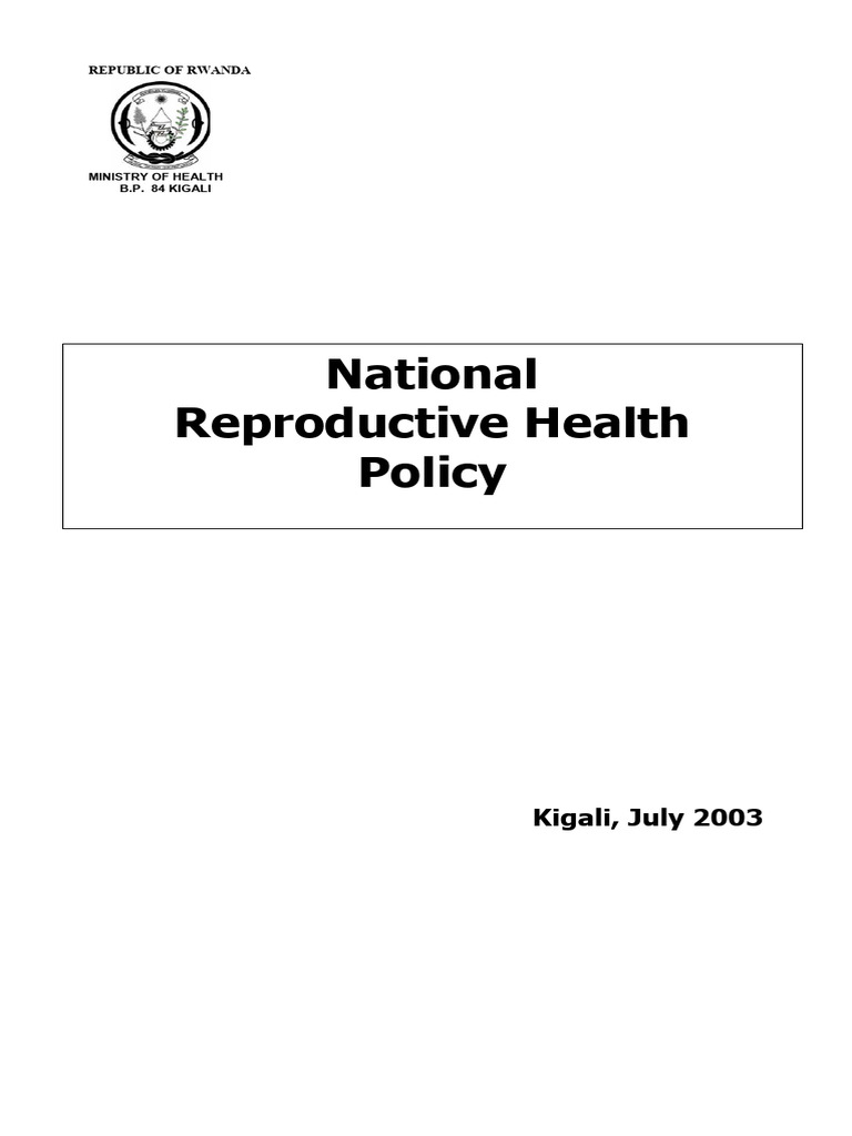 Rwa Reproductive Health Policy | PDF | Sexually Transmitted Infection ...