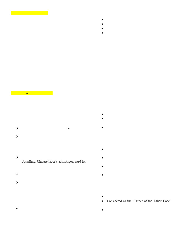 NLC Handout 1 Intro to New Labor Code | PDF | Employment | Labour Law