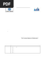 AcSIR Handbook - Updated As On 20.08.2024 | PDF | Thesis | Technology & Engineering