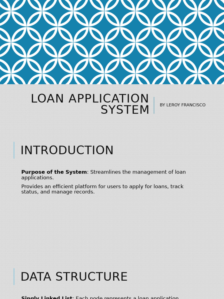 Loan Application System | PDF
