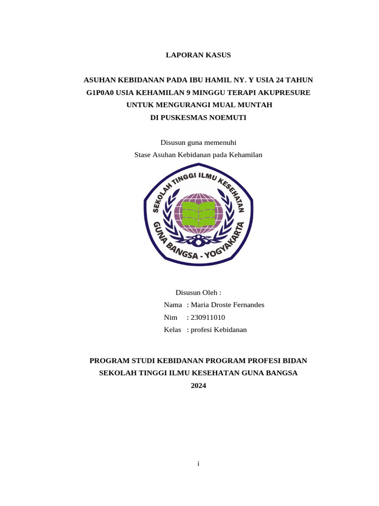 LAPORAN KASUS KEHAMILAN | PDF