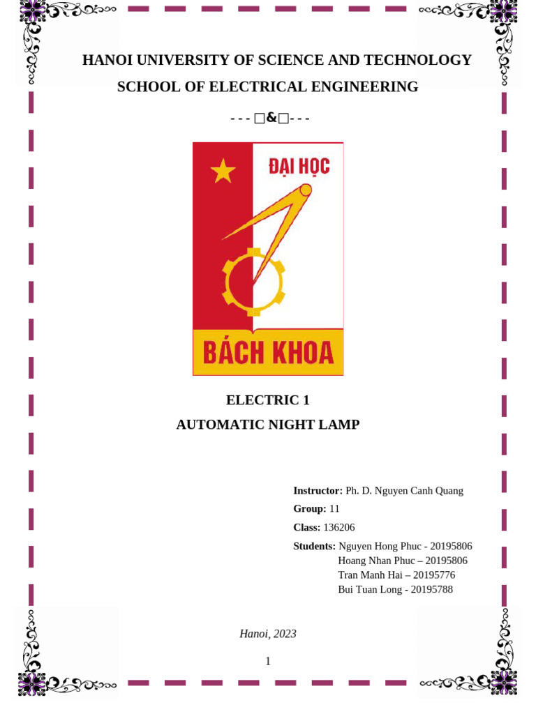 Automatic Night Lamp Final | PDF | Power Supply | Capacitor