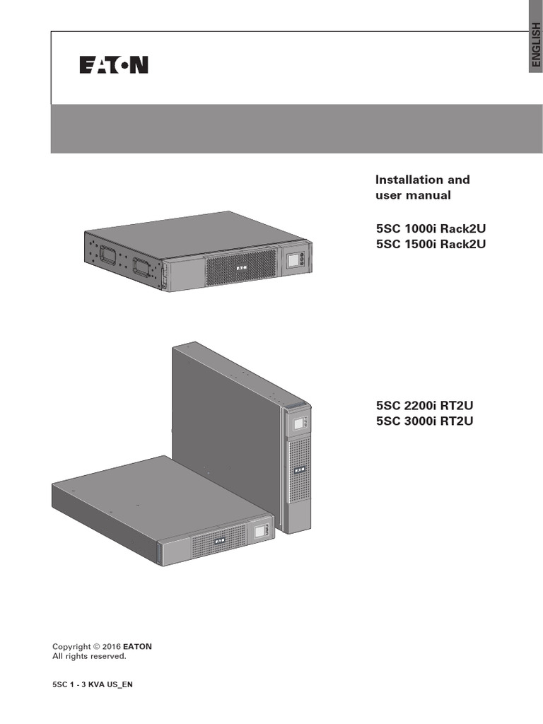 Eaton 5sc Ups User - Guides en Ea | PDF | Electrical Connector ...