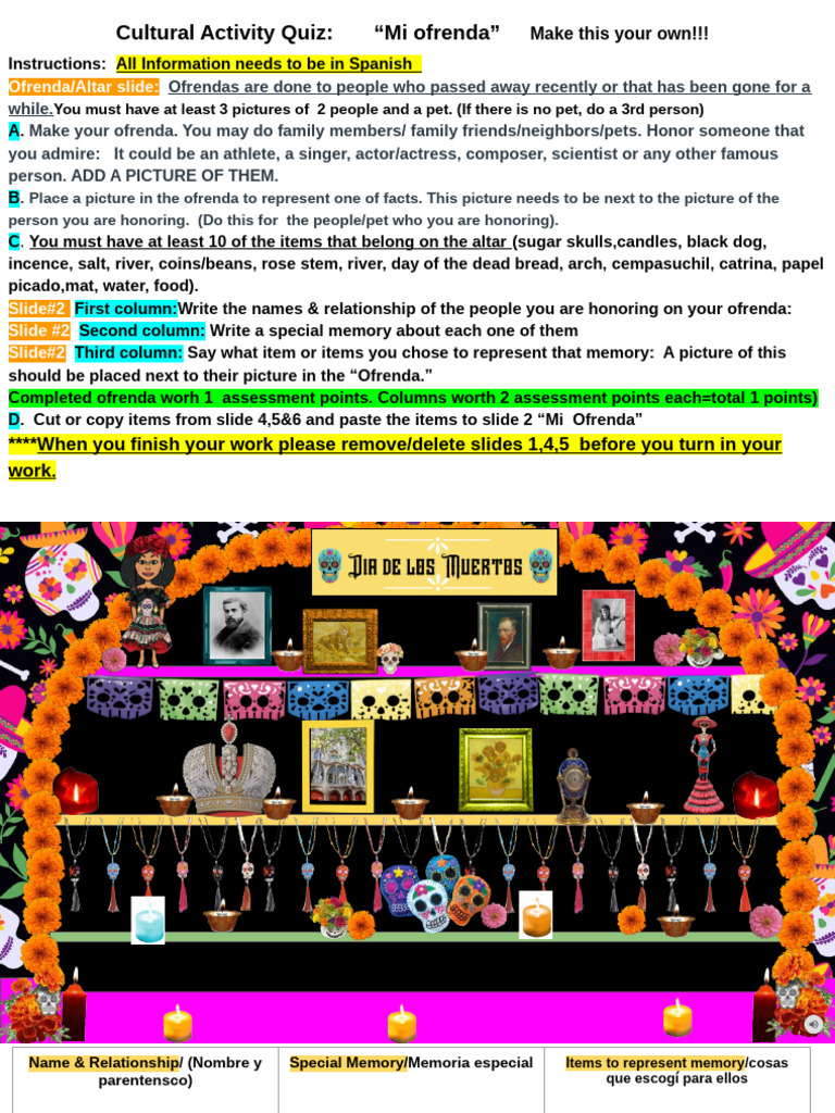 _Mi Ofrenda_ Sp2- Canvas 2024 copy | PDF