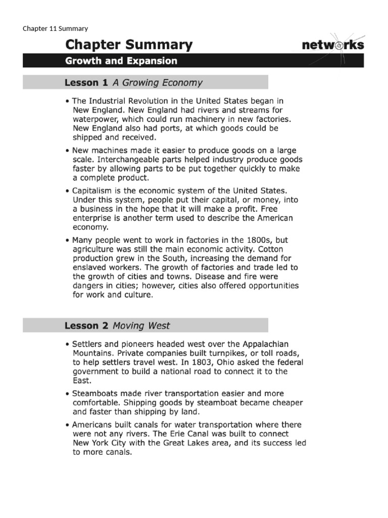 CH 11 Summary | PDF