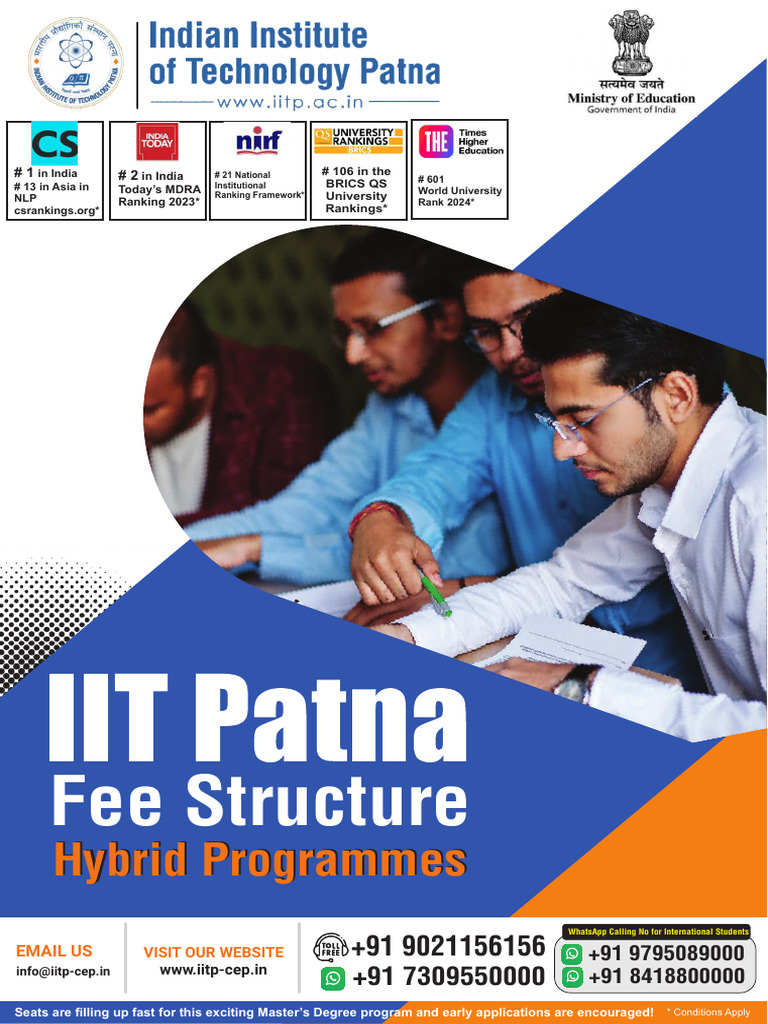 IIT Patna Fee Structure 2024-25 | PDF | Academic Term | Vocational ...