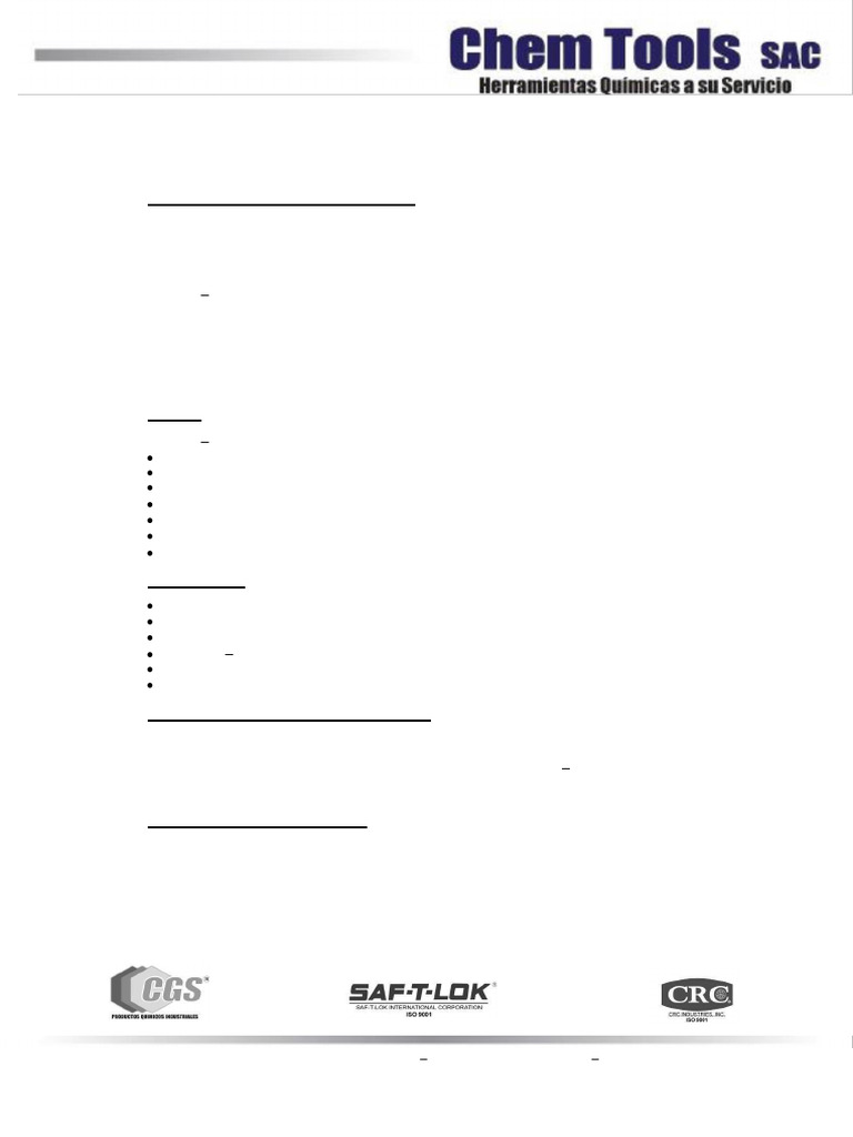 HT DISOLV-10 | PDF | Agua | Petróleo