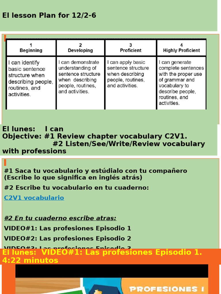 11 - 28-12 - 1 Sp2 Lesson Plan Canvas | PDF