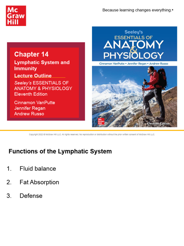 VanPutte Seeleys Essentials 11e Chap14 PPT Accessible | PDF | Lymphatic System | Immune System